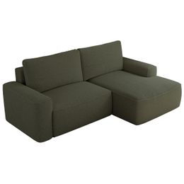 ECKSOFA BELLUNO L Gr&uuml;n Boucle - Rechts