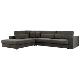ECKSOFA Savona Dunkelgrau Velvet - links
