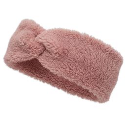 Stirnband styleBREAKER "Teddyfleece Stirnband", Damen, rosa (altrose), Obermaterial: 100% Viskose CV., Modisch, M&uuml;tzen Stirnband
