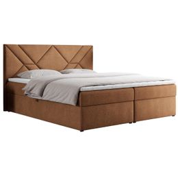 BOXBETT NEOMI 120/200 - Orange Strukture - H3 - Visco