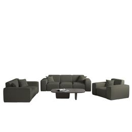 Fun M&ouml;bel SOFASET Celes Premium 3-2-1 In Ascot