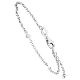 Armband Jobo "Sterne", silber (silber 925), Armb&auml;nder, Damen, 19cm, Silber 925 (Sterlingsilber), Armband, 925 Silber 19 cm