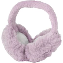 Ohrenw&auml;rmer styleBREAKER "Ohrenw&auml;rmer Einfarbig Teddypl&uuml;sch", Damen, rosa (mauve), Obermaterial: 100% Polyester PES., Modisch, M&uuml;tzen