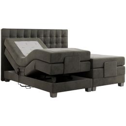 BOXBETT ELEKTRO 160/200 Dunkelgrau Velvet - H4