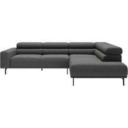 Sch&ouml;ner Wohnen Kollektion Ecksofa "Tossa, Modernes Design trifft smarte Funktione, Breite 273 cm", anthrazit melange, B:276cm H:71cm T:219cm, 24% Polyester, 76% Polyacryl, SCH&Ouml;NER WOHNEN-KOLLEKTION, Sofas, Ecksofa, Motorischer Sitzvorzug, Kopfteil-Funktion & Saugroboter-H&ouml;he