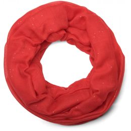 Loop styleBREAKER "Loop mit Glitzer unifarben", Damen, rot, Obermaterial: 100% Viskose CV., Modisch, Modet&uuml;cher Loop