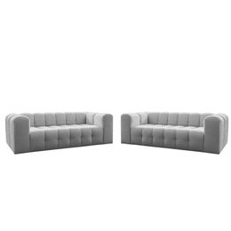 Fun M&ouml;bel SOFASET Solvie 3-3 In Moly