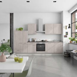 Nobilia K&uuml;chenblock Riva Low m. Ger&auml;ten Grau