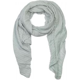 Schal styleBREAKER "Gekreppter Unifarbener Schal", Damen, grau (hellgrau), Obermaterial: 50% Viskose CV. 50% Baumwolle CO., Modisch, Modet&uuml;cher Schal