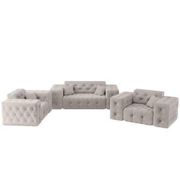 Fun M&ouml;bel SOFASET Chantal In Moly