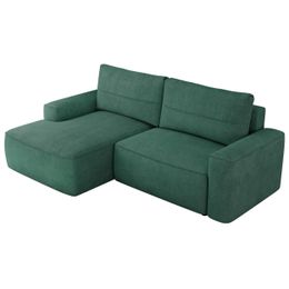 ECKSOFA BELLUNO L Gr&uuml;n Strukture - Links