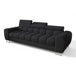 Fun M&ouml;bel SOFA 3-sitzer Bastien In Stoff Aragon