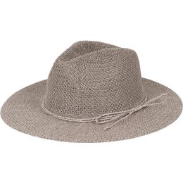 Sonnenhut styleBREAKER "Panama Strohhut", Damen, grau, Obermaterial: 100% Papierstroh PAS., Modisch, H&uuml;te