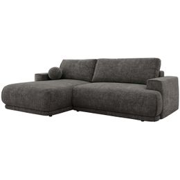 ECKSCHLAFSOFA RINA L Grau Schenille grob gewebt - links