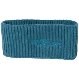 Stirnband styleBREAKER "Strick Stirnband Rippenmuster", Damen, blau, Obermaterial: 100% Polyester PES., Modisch, M&uuml;tzen Stirnband