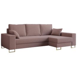 ECKSOFA Dorian Boucle Rosa
