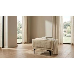 Polsterhocker OTTO HOME "Oland", cream, B:56cm H:45cm T:58cm, 100% Polyester, Hocker, Polsterhocker, passend zur Serie OLAND