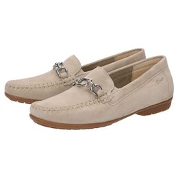 Slipper Sioux "Cortizia-737-H-SC", Damen, Gr. 39.5 (UK 6), beige, Obermaterial: 100% Ziegenveloursleder GOVL. 100% Gummi rubber., Schuhe Slipper