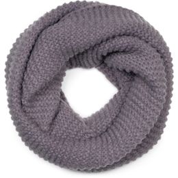 Loop styleBREAKER "Strick Loop Wellenmuster", Damen, grau (dunkelgrau), Obermaterial: 100% Polyacryl PAN., Modisch, Modet&uuml;cher Loop