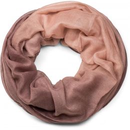 Loop styleBREAKER "Glitzer Loop mit Farbverlauf", Damen, rosa (altrose, beige), Obermaterial: 100% Viskose CV., Modisch, Modet&uuml;cher Loop