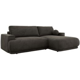 ECKSCHLAFSOFA RINA L Dunkelgrau Velvet - rechts