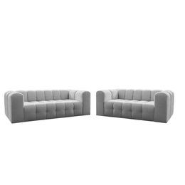 Fun M&ouml;bel SOFASET Solvie 3-4 In Moly