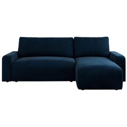 ECKSOFA ARGOS Dunkelblau Velours