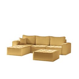 Fun M&ouml;bel ECKSOFA Sande In Raven