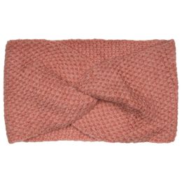 Stirnband styleBREAKER "Strick Stirnband Waffelpatent Muster", Damen, rosa (altrose), Obermaterial: 100% Polyacryl PAN., Modisch, M&uuml;tzen Stirnband