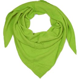 Dreieckstuch styleBREAKER "Musselin Dreiecktuch Einfarbig", Damen, gr&uuml;n, Obermaterial: 100% Baumwolle CO., Modisch, Modet&uuml;cher