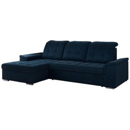 ECKSOFA MADRITO L - Dunkelblau Velorus - Links