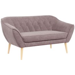 SOFA Pirs 2 Sitzer Strukture Rosa