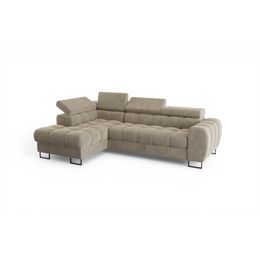 Fun M&ouml;bel ECKSOFA Bastien Mit Schlaffunktion