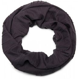 Loop styleBREAKER "Loop mit Falten Muster", Damen, grau (anthrazit), Obermaterial: 50% Viskose CV. 50% Polyester PES., Modisch, Modet&uuml;cher Loop