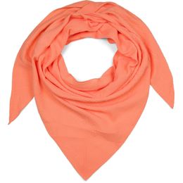 Dreieckstuch styleBREAKER "Musselin Dreiecktuch Einfarbig", Damen, orange (apricot), Obermaterial: 100% Baumwolle CO., Modisch, Modet&uuml;cher