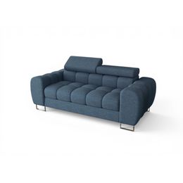 Fun M&ouml;bel SOFA 2-sitzer Bastien In Stoff Aragon