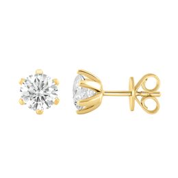 Paar Ohrstecker ONE ELEMENT "Ohrstecker Ohrringe aus 585 Gold", gold, Ohrringe, Damen, Damen, 0,5 VS = sehr kleine Einschl&uuml;sse mit Diamanten, Diamanten Gelbgold 585 Gold, Diamanten, Gelbgold 585, Gold, mit 2 Lab Grown Diamanten 0,5 ct