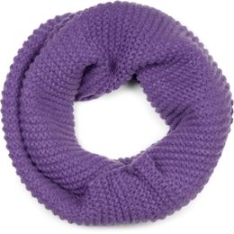 Loop styleBREAKER "Strick Loop Wellenmuster", Damen, lila (violett), Obermaterial: 100% Polyacryl PAN., Modisch, Modet&uuml;cher Loop