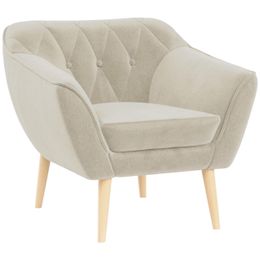 SESSEL Pirs 1 Sitzer Velvet Beige