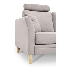 Kopfst&uuml;tze Home Affaire "Arellano", latte, B:55cm H:75cm T:22cm, Metall, Polsterauflagen, Kopfst&uuml;tze, ideale Erg&auml;nzung zum Sofa, Webstoff fein, Chenille