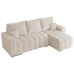 ECKSOFA KIRASSO L Beige Cord