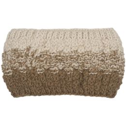 Stirnband styleBREAKER "2-Farbiges Ombr&eacute; Strick Stirnband", Damen, braun (braun, beige), Obermaterial: 85% Polyacryl PAN. 15% Polyamid PA., Modisch, M&uuml;tzen Stirnband