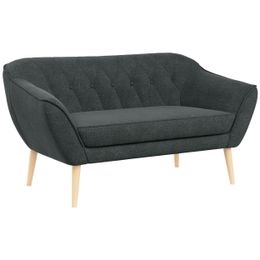 SOFA Pirs 2 Sitzer Strukture Dunkelgrau