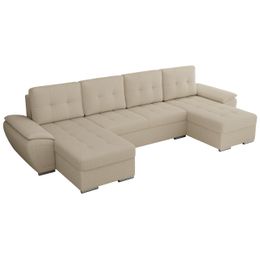 WOHNLANDSCHAFT UMBRIA U Beige Boucle