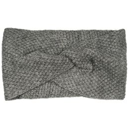Stirnband styleBREAKER "Strick Stirnband Waffelpatent Muster", Damen, grau, Obermaterial: 100% Polyacryl PAN., Modisch, M&uuml;tzen Stirnband