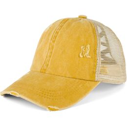 styleBREAKER "Ponytail Baseball Cap Used Look mit Mesh Einsatz" 1 Stk.