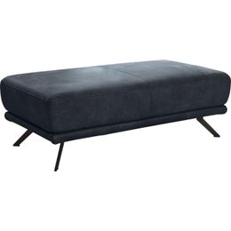 Hocker DIE PLANBAR "PN-EM22041", blau (nightblau), B:133cm H:45cm T:72cm, Hocker, Polsterhocker, hochwertige Kaltschaumpolsterung, stylische Metallf&uuml;&szlig;e