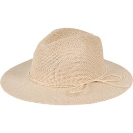 Sonnenhut styleBREAKER "Panama Strohhut", Damen, beige, Obermaterial: 100% Papierstroh PAS., Modisch, H&uuml;te