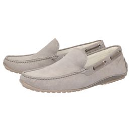 Slipper Sioux "Callimo", Herren, Gr. 42.5 (UK 8 1/2), grau, Obermaterial: 50% Kalbsveloursleder CAVL. 50% Kalbsnappaleder CANA. 100% Gummi rubber., Schuhe Slipper