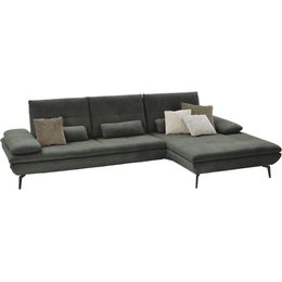 Ecksofa DIE PLANBAR "MP-IN23002 L-Form", gr&uuml;n (cyber moos), B:322cm H:93cm T:188cm, 100% Recyceltes Polyester, Sofas, Ecksofa, wahlweise mit Armteil- und Sitztiefenverstellung